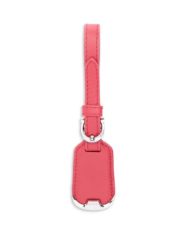 ROYCE NEW YORK Legendary Leather Bag Tag - Red