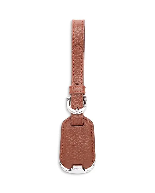 ROYCE NEW YORK Legendary Leather Bag Tag - Tan Pebble
