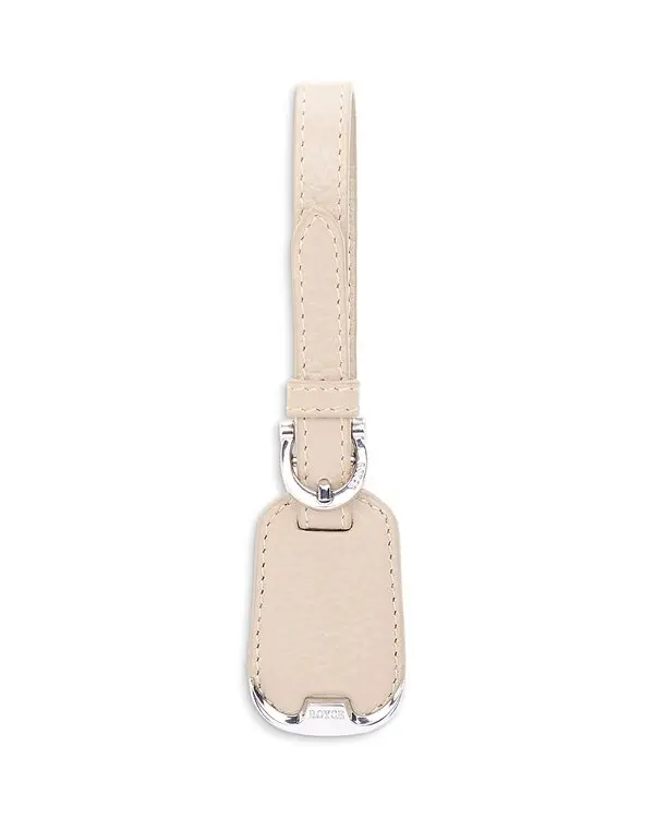 ROYCE NEW YORK Legendary Leather Bag Tag - Taupe