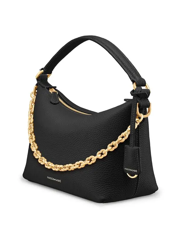 MAISON DE SABRE Small Soft Hobo - Black Caviar
