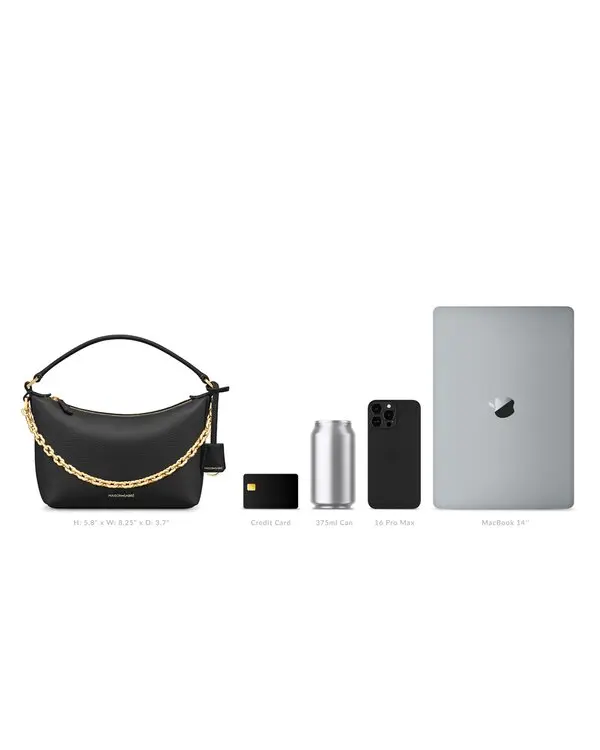 MAISON DE SABRE Limited-edition Soft Hobo Bag - Black Caviar