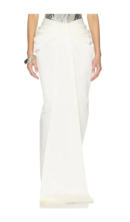 AFEW RAHUL MISHRA Draped Cowl Skirt - Ivory