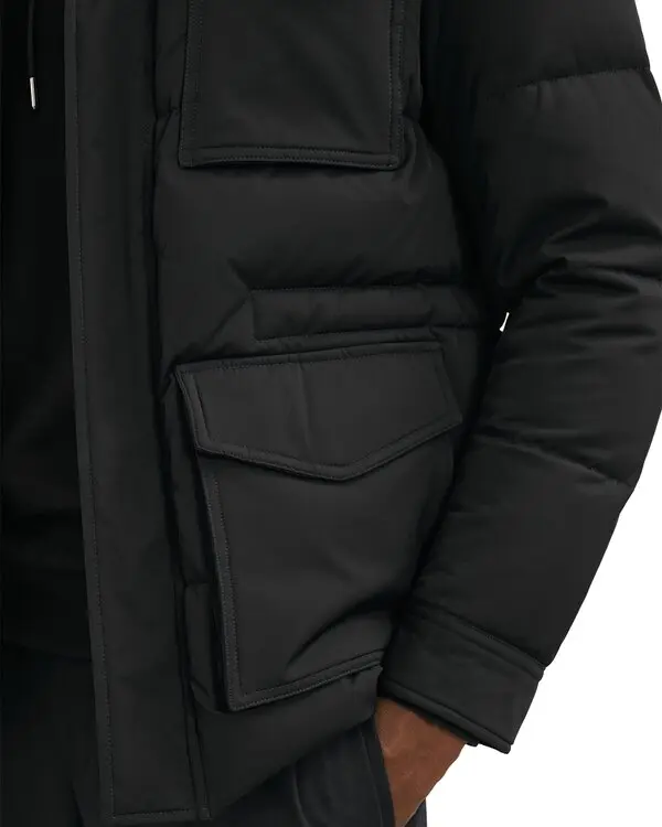 REISS Mercury Long Sleeve Quilted Puffer Jacket