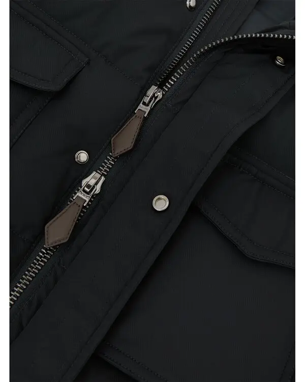 REISS Mercury Long Sleeve Quilted Puffer Jacket