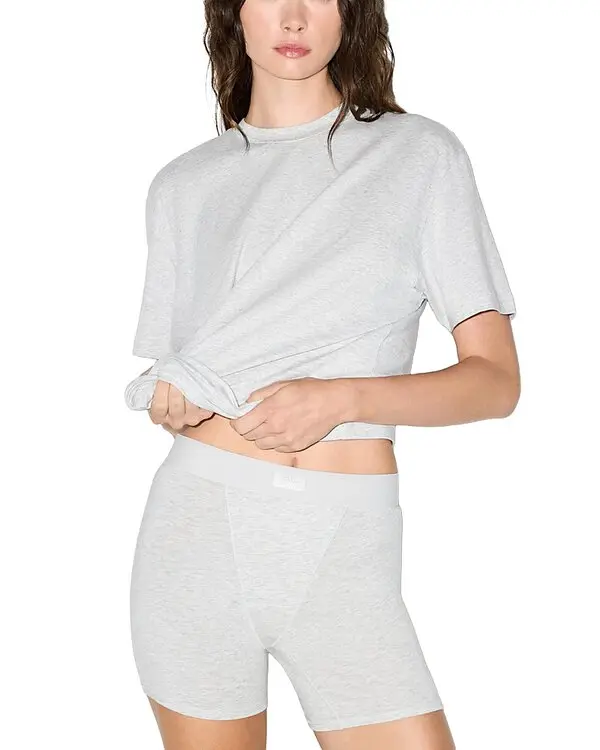 SKIMS Boyfriend Boxer - Light Heather