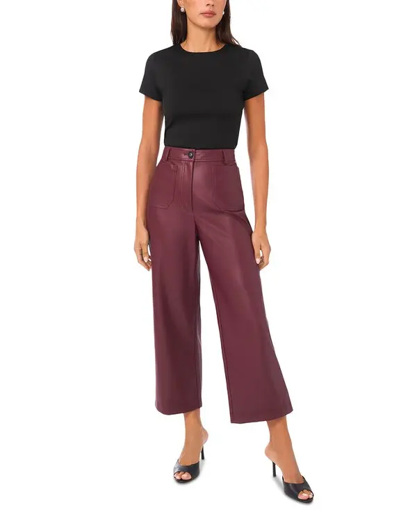 Vince Camuto Cropped Front Pocket Pants - Boysenberry