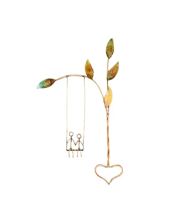 UNCOMMON GOODS Rooted In Love Swing Sculpture Haw Creek Forge - Loving Couple