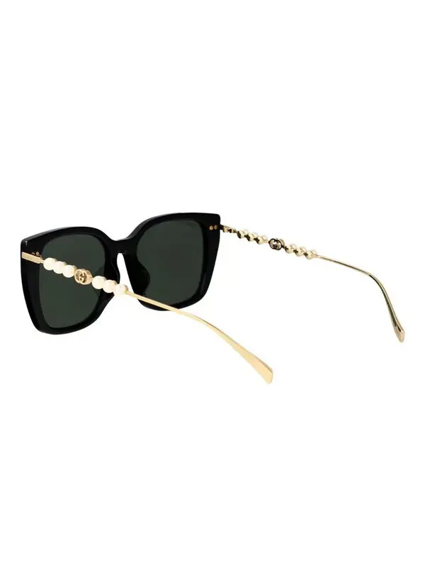 Gucci Pearl-embellished Square-frame Sunglasses