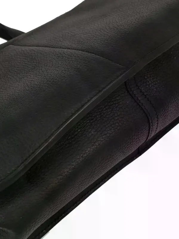 Hermès 2017 31 Taurillon Clemence Halzan Tote Bag - Black