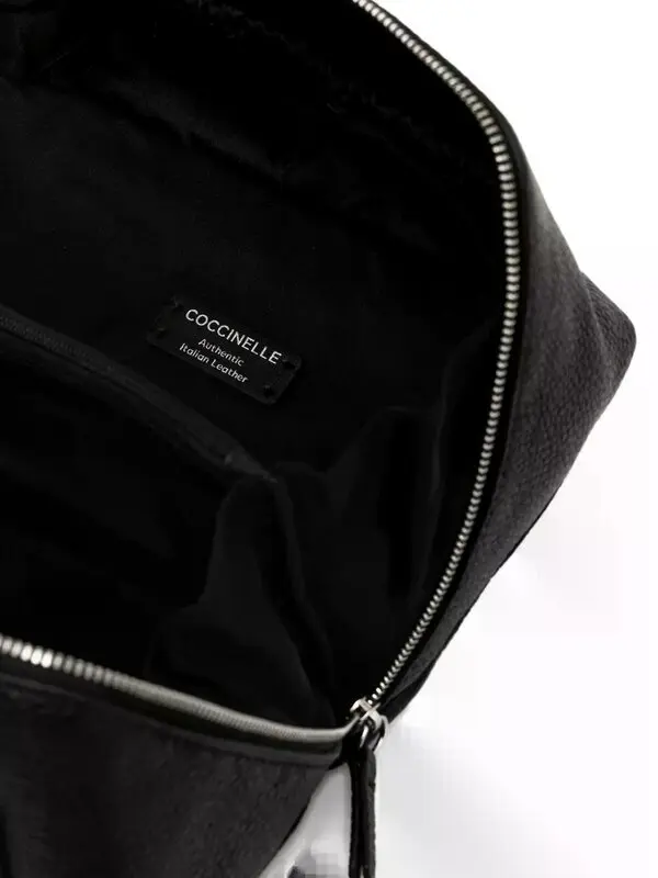 COCCINELLE Grained Leather Makeup Bag