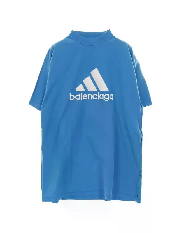 Balenciaga 2020s Logo-embroidery T-shirt