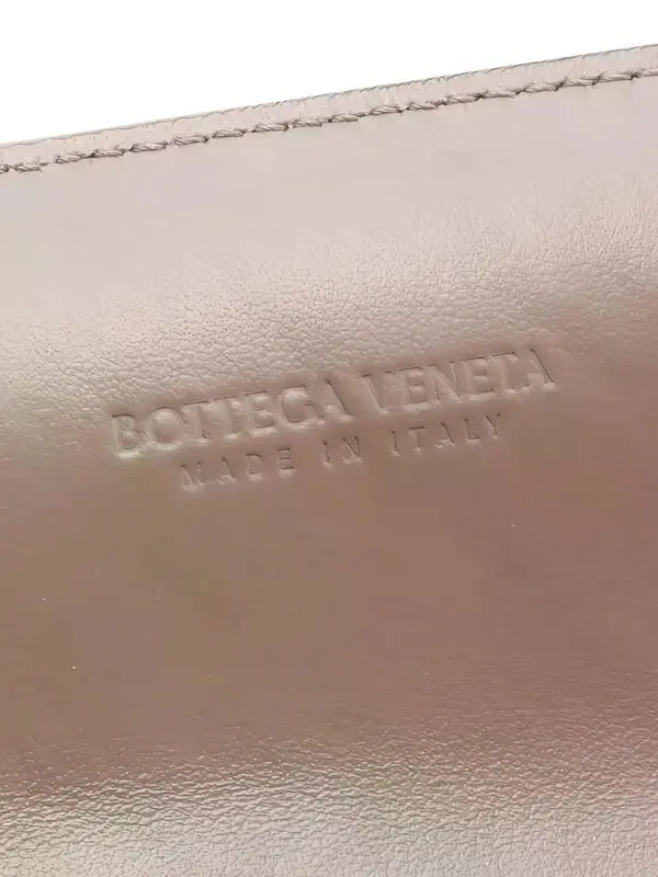 Bottega Veneta 2010s Woven Chain Wallet - Brown