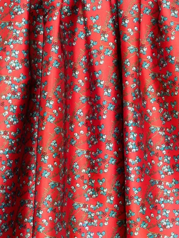 ALESSANDRO ENRIQUEZ A-line Midi Skirt - Red