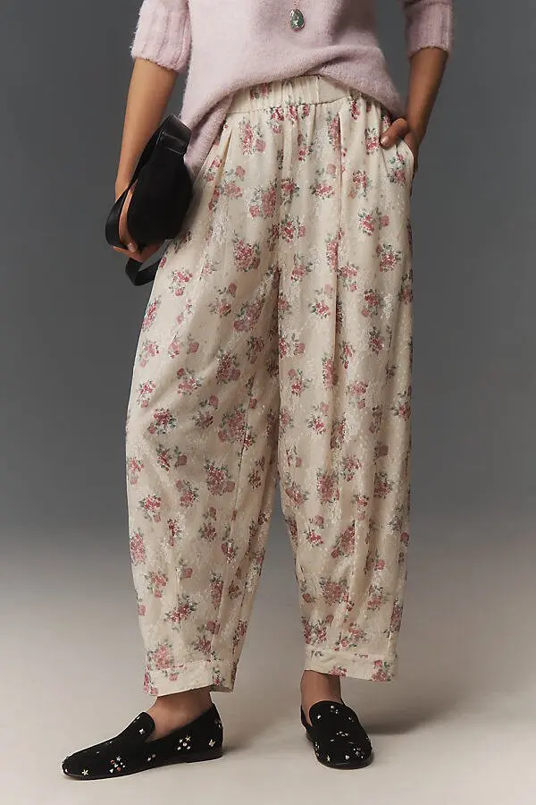 Maeve Floral Lace Balloon Pants