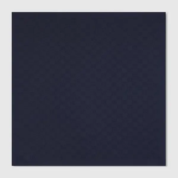 Gucci Gg Silk Cotton Pocket Square - Blue