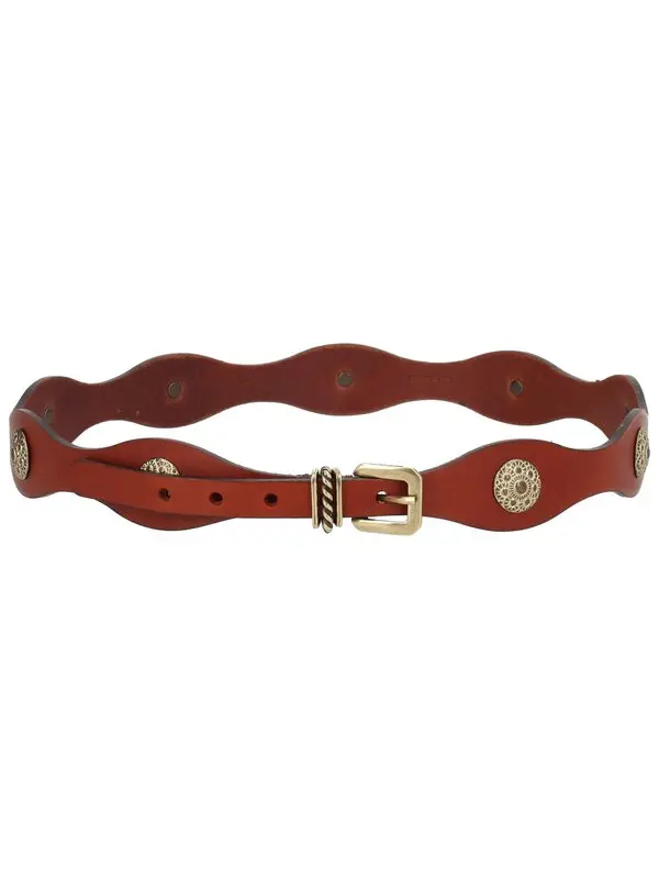 Etro Leather Belt - Brown