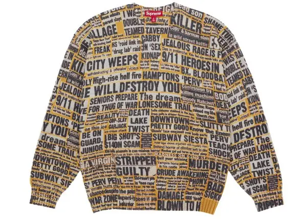 Supreme Dash Snow Print Sweater