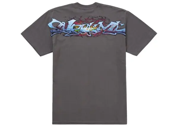 Supreme Tag Tee Shirt - Charcoal
