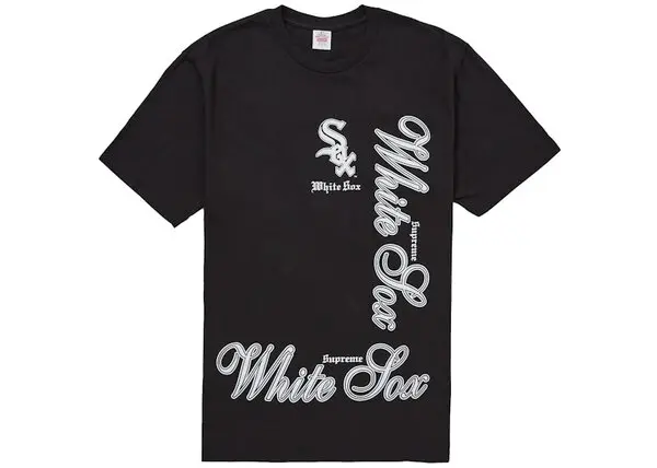Supreme Mlb Teams Sox Tee Shirt - Black