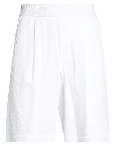 Giorgio Armani Casual Seersucker Shorts - White