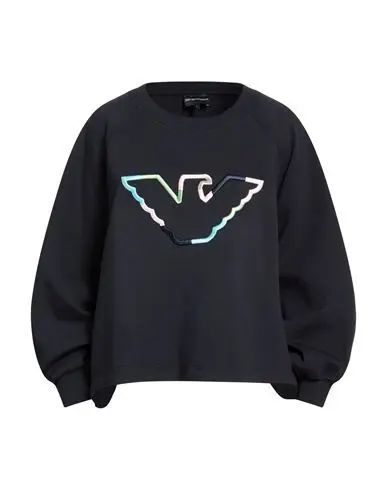 Emporio Armani Cotton-blend Jersey Sweatshirt With Appliqués