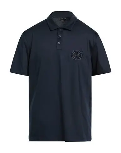 Giorgio Armani Polo Shirt Midnight Size Cotton - Blue
