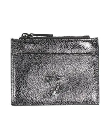 Versace Cardholder Charcoal Leather - Grey