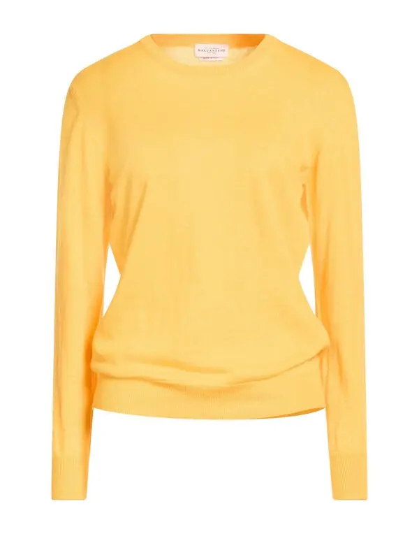 BALLANTYNE Crewneck Lightweight Knit Sweater - Mandarin