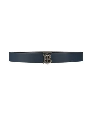 Burberry Pebbled Leather Belt - Blue