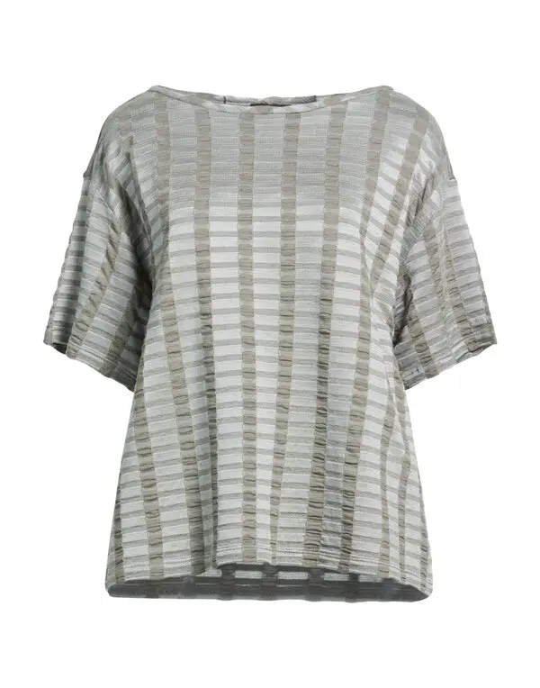 Emporio Armani Jacquard Knit Short Sleeve Top