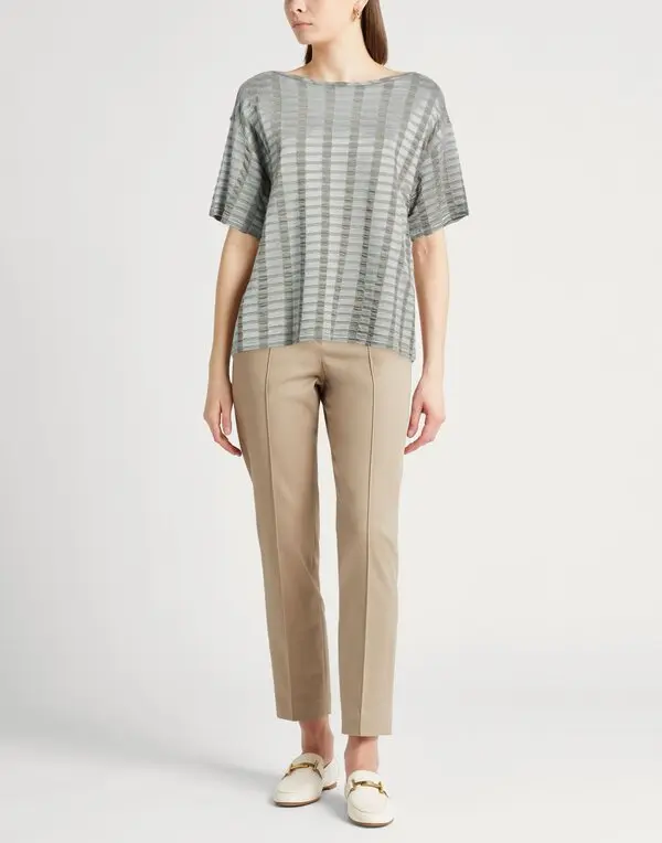 Emporio Armani Jacquard Knit Short Sleeve Top