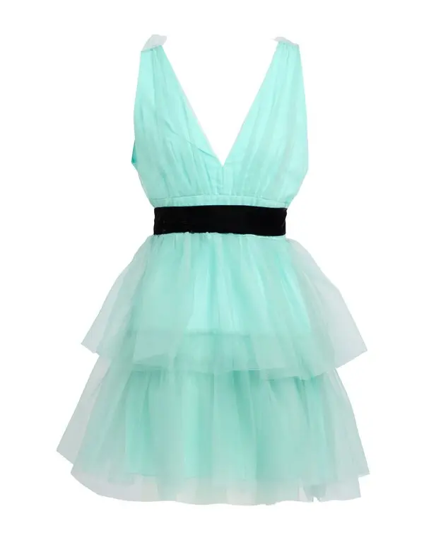 liu jo cocktail dress LIU JO V-neck Gathered Dress | Green