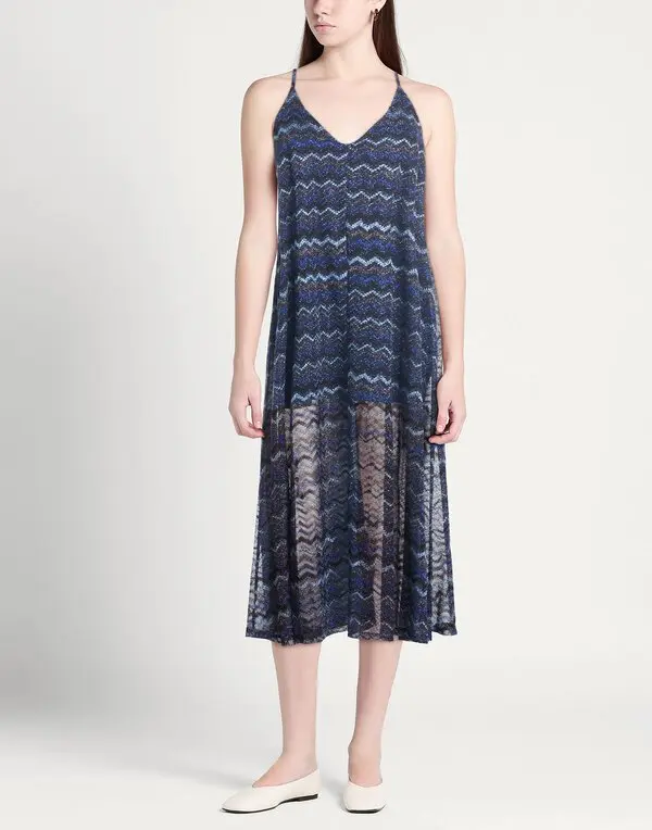 KAOS Midi Flared Knit Dress