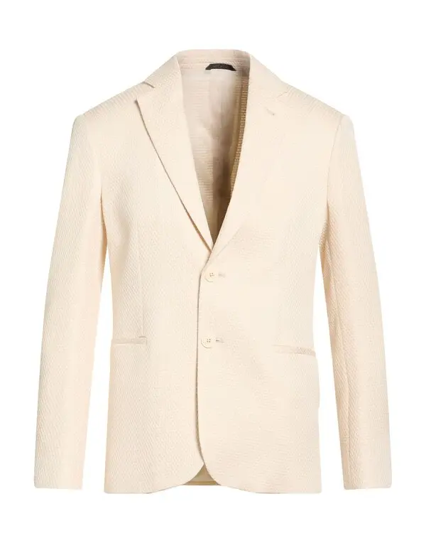 Giorgio Armani Blazer Ivory Size Silk, Polyamide