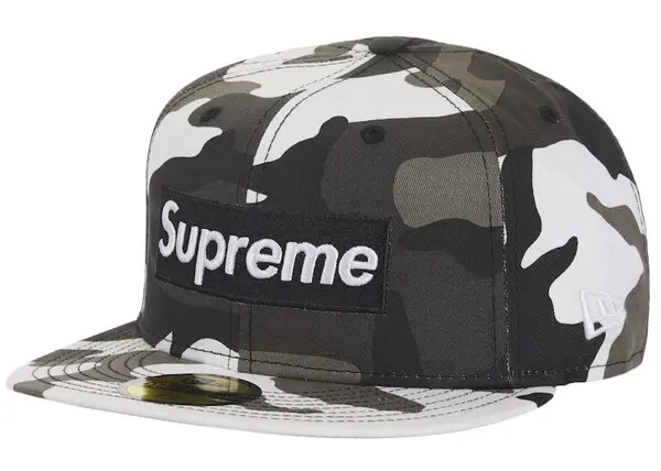 Supreme Mlb Teams Box Logo New Era 59fifty Cap - Snow Camo