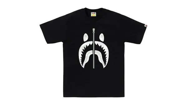 A BATHING APE City Camo Shark Tee Shirt - Black