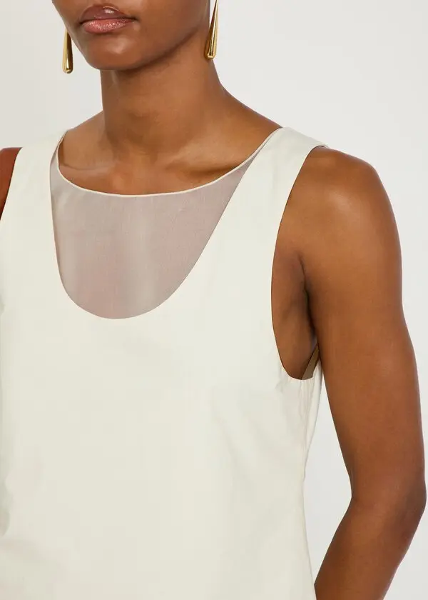 VORANIDA Kaia Layered Cotton-poplin Top