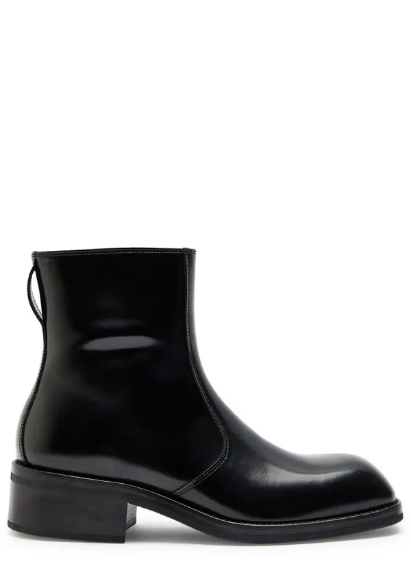 LEMAIRE Patent Leather Chelsea Boots