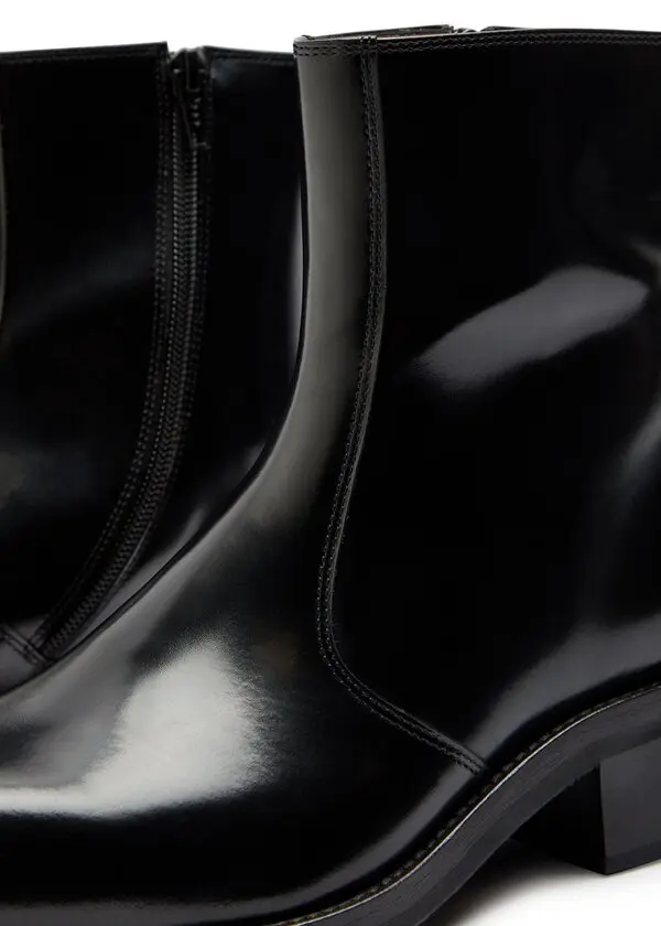 LEMAIRE Patent Leather Chelsea Boots