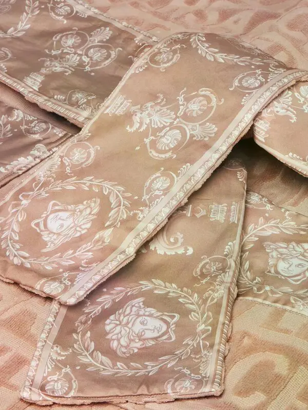 Versace I ♡ Baroque Bathrobe - Neutrals