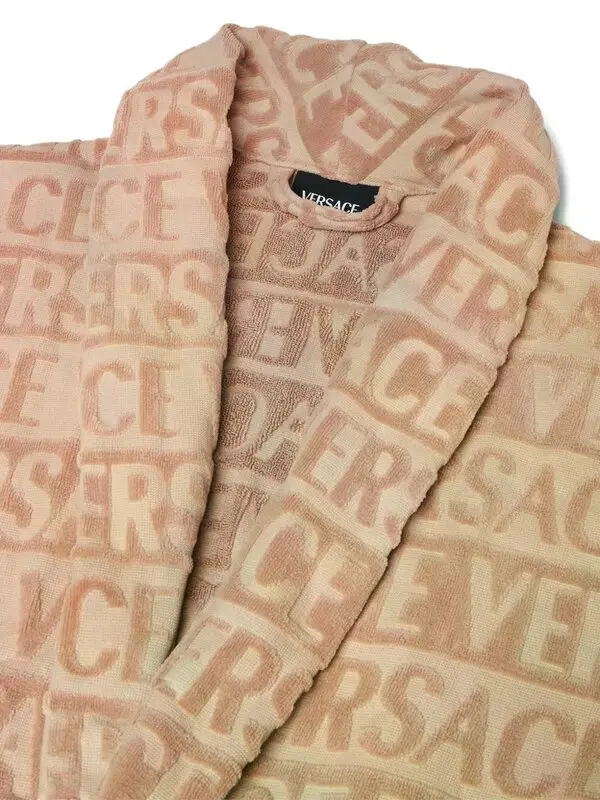 Versace I ♡ Baroque Bathrobe - Neutrals