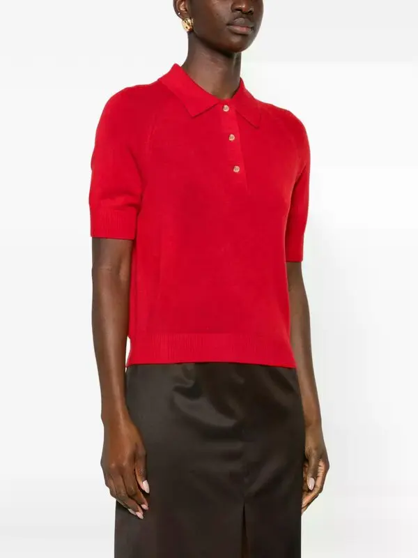 Victoria Beckham Polo Top - Red