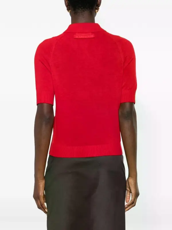 Victoria Beckham Polo Top - Red
