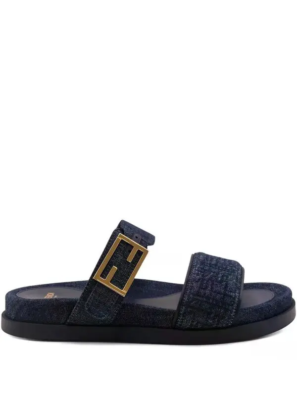 Fendi Buckle-strap Sandals - Blue
