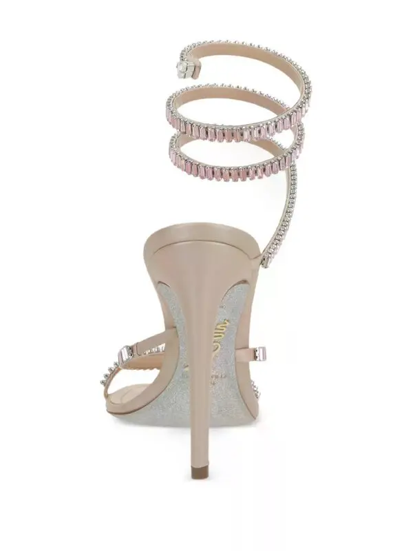 Rene Caovilla Crystal-embellished Spiral Sandals