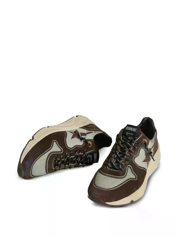 GOLDEN GOOSE Running Sole Suede Sneakers - Brown