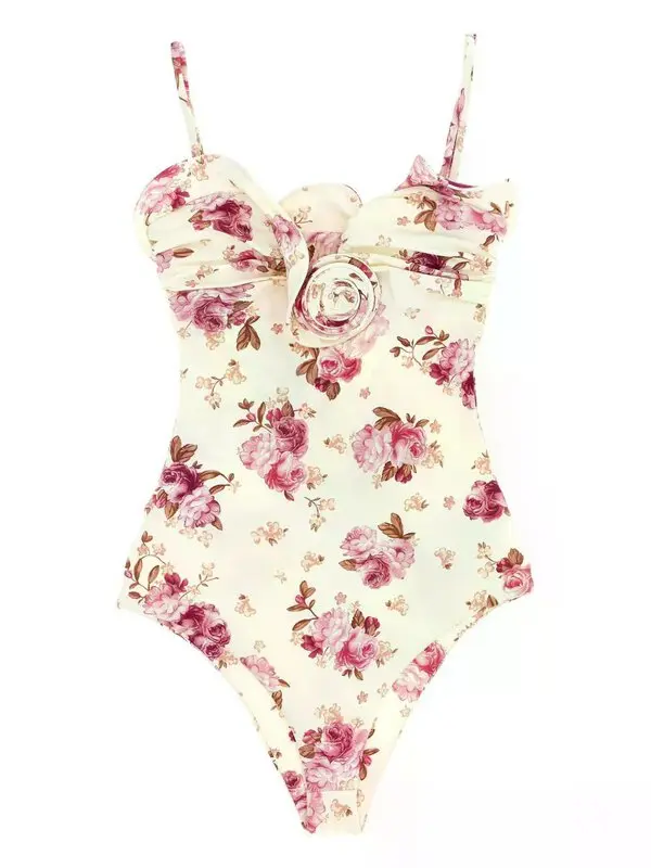 Magda Butrym Floral Print Swimsuit