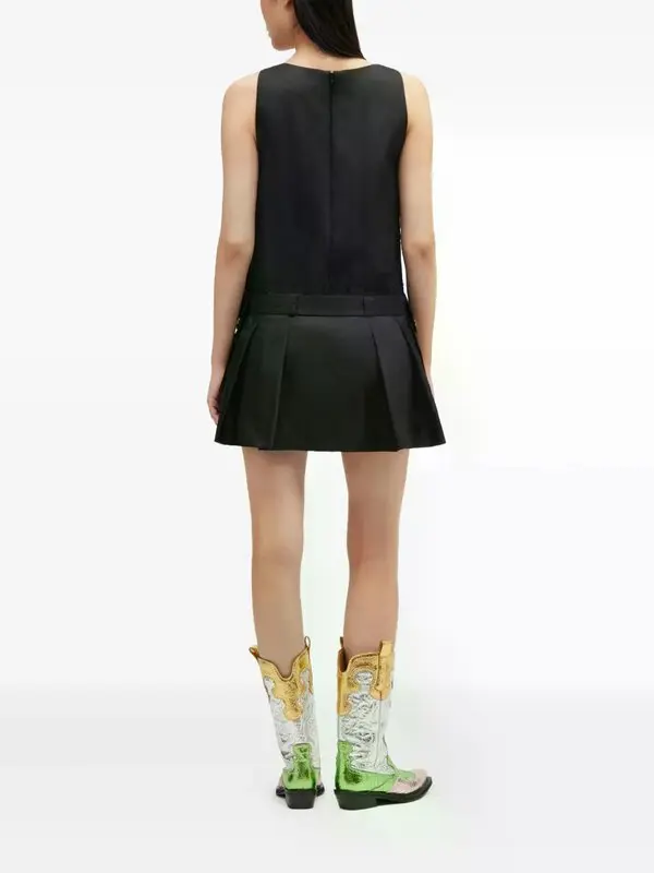 GANNI Belted Mini Dress