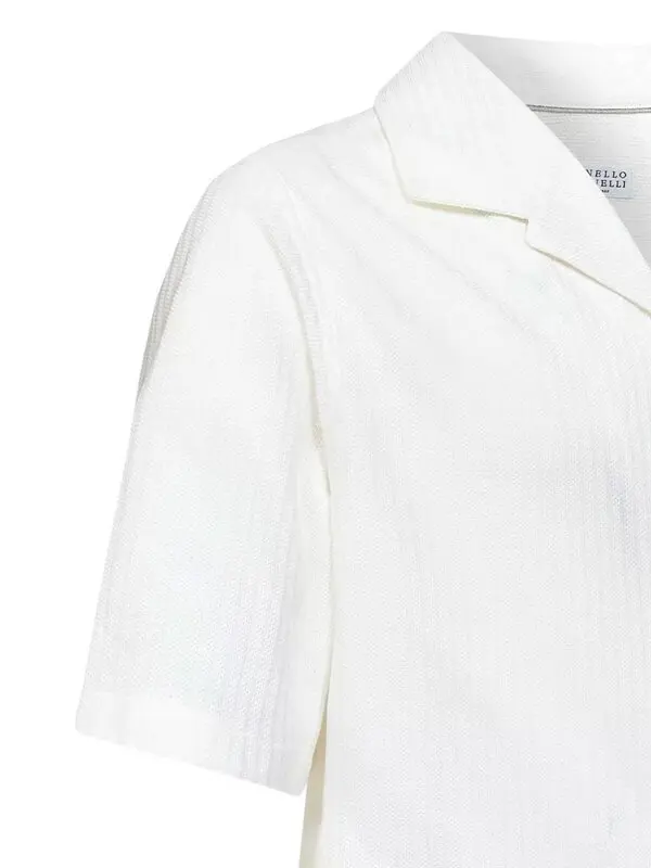 Brunello Cucinelli Bowling-collar Button-up Shirt