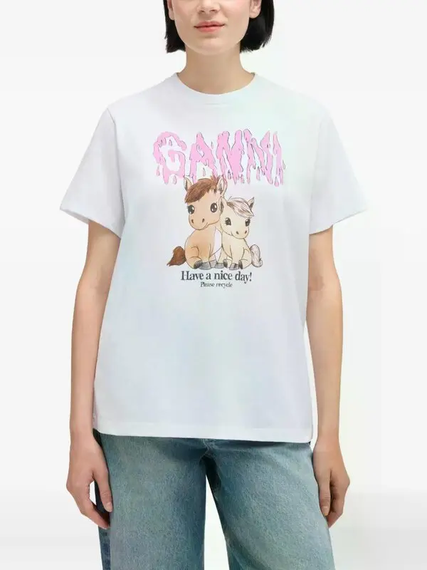 GANNI Graphic T-shirt